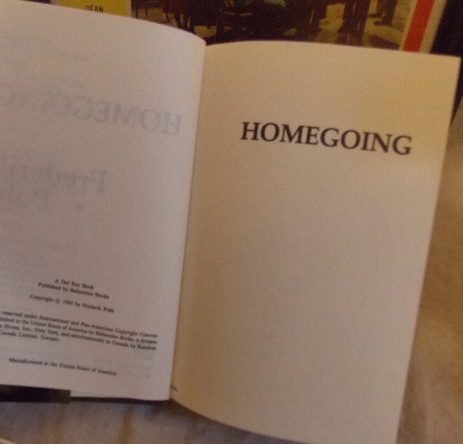 Homegoing by Frederick Pohl 1989 Hardback - Etsy