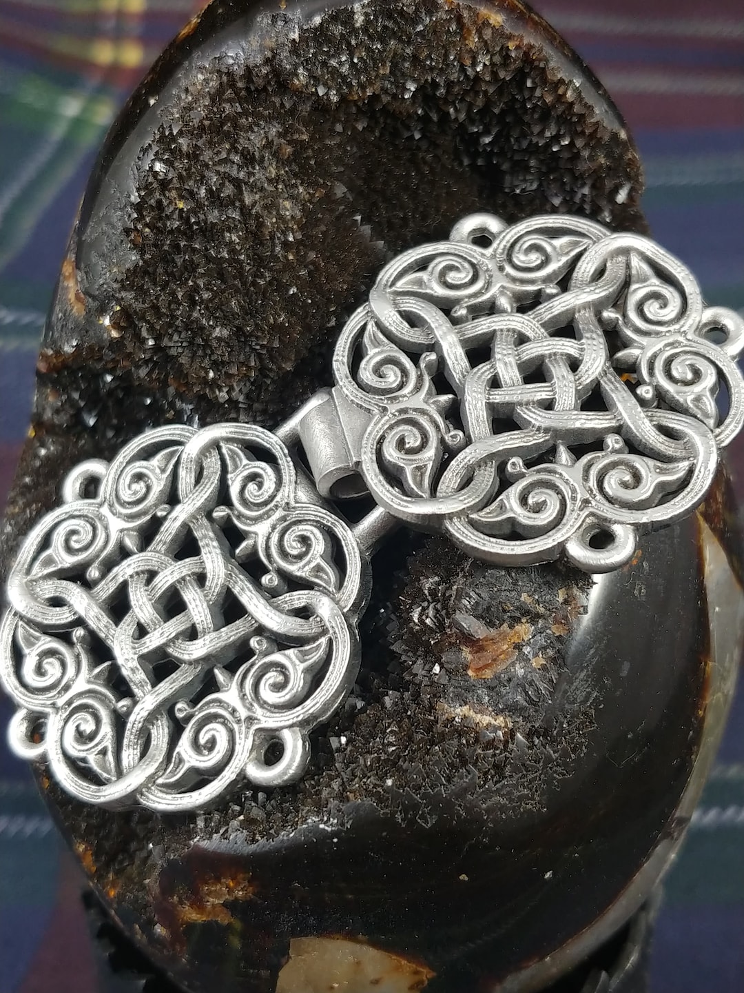 Celtic Knot Rosette Cloak Clasp-sew to Your Favorite Garment - Etsy