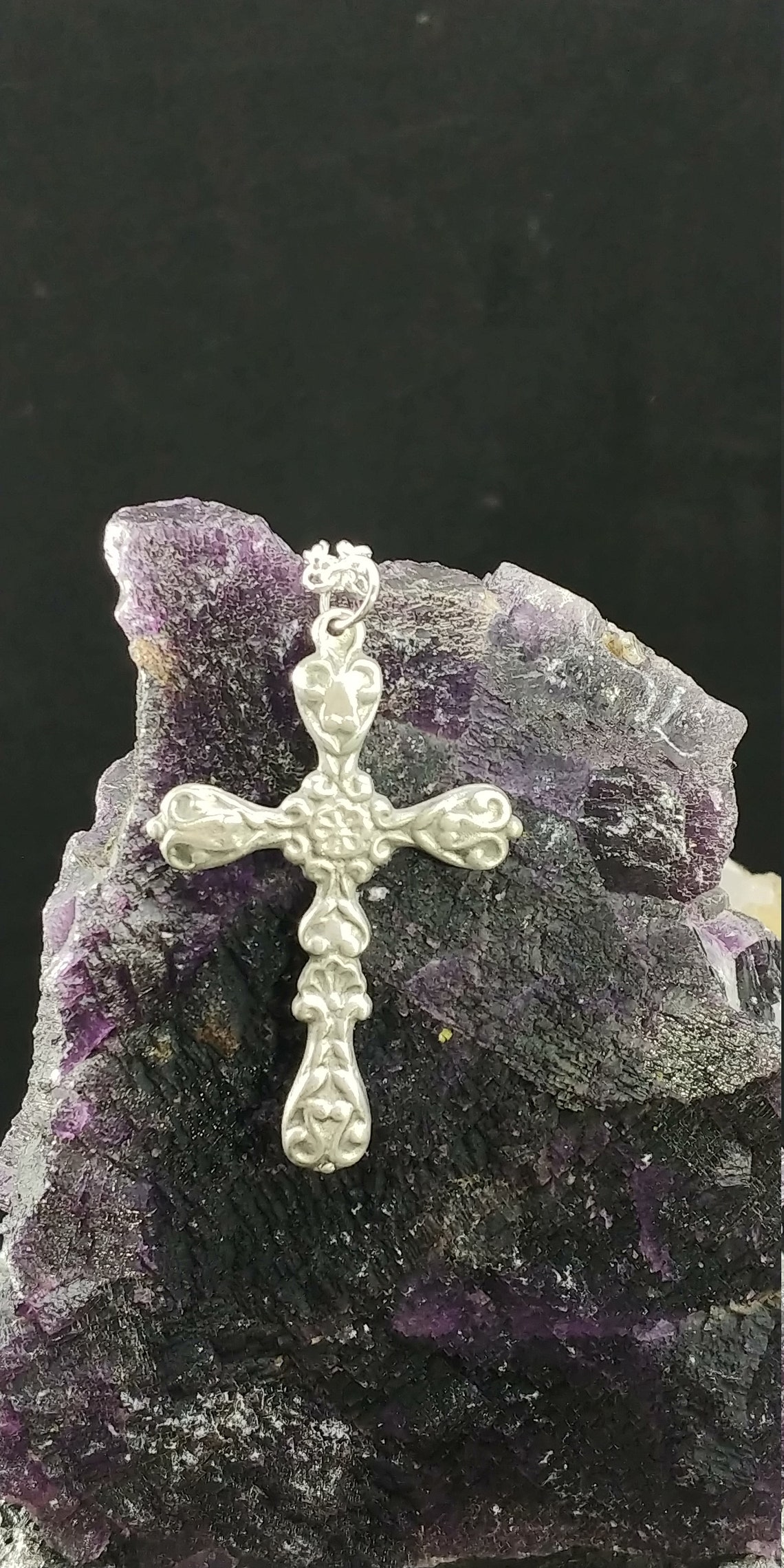 Elegant Art Nouveau Styled Cross - Etsy