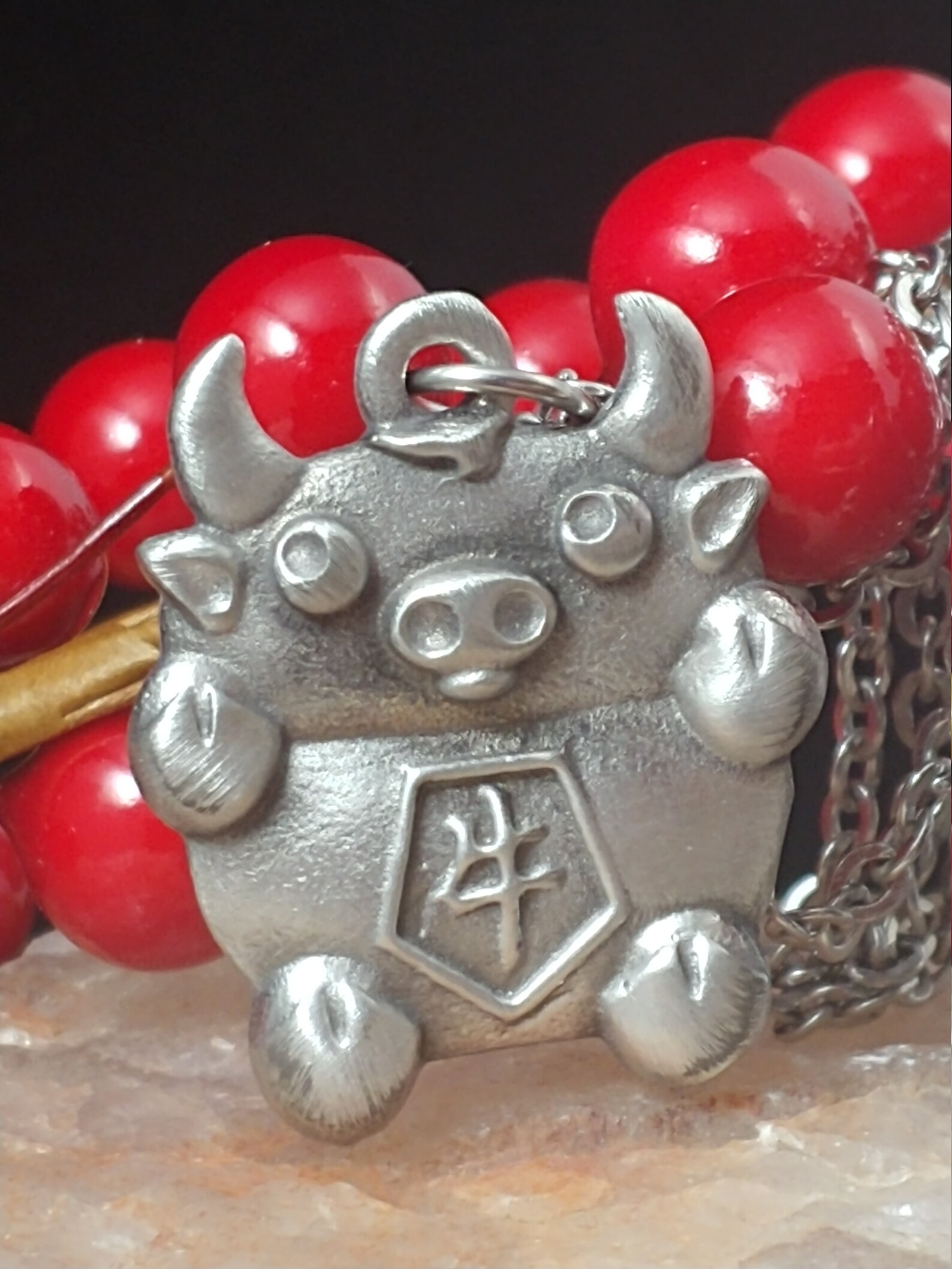 Moxy the Metal Ox Year of the OX Necklace 2021 Chinese | Etsy