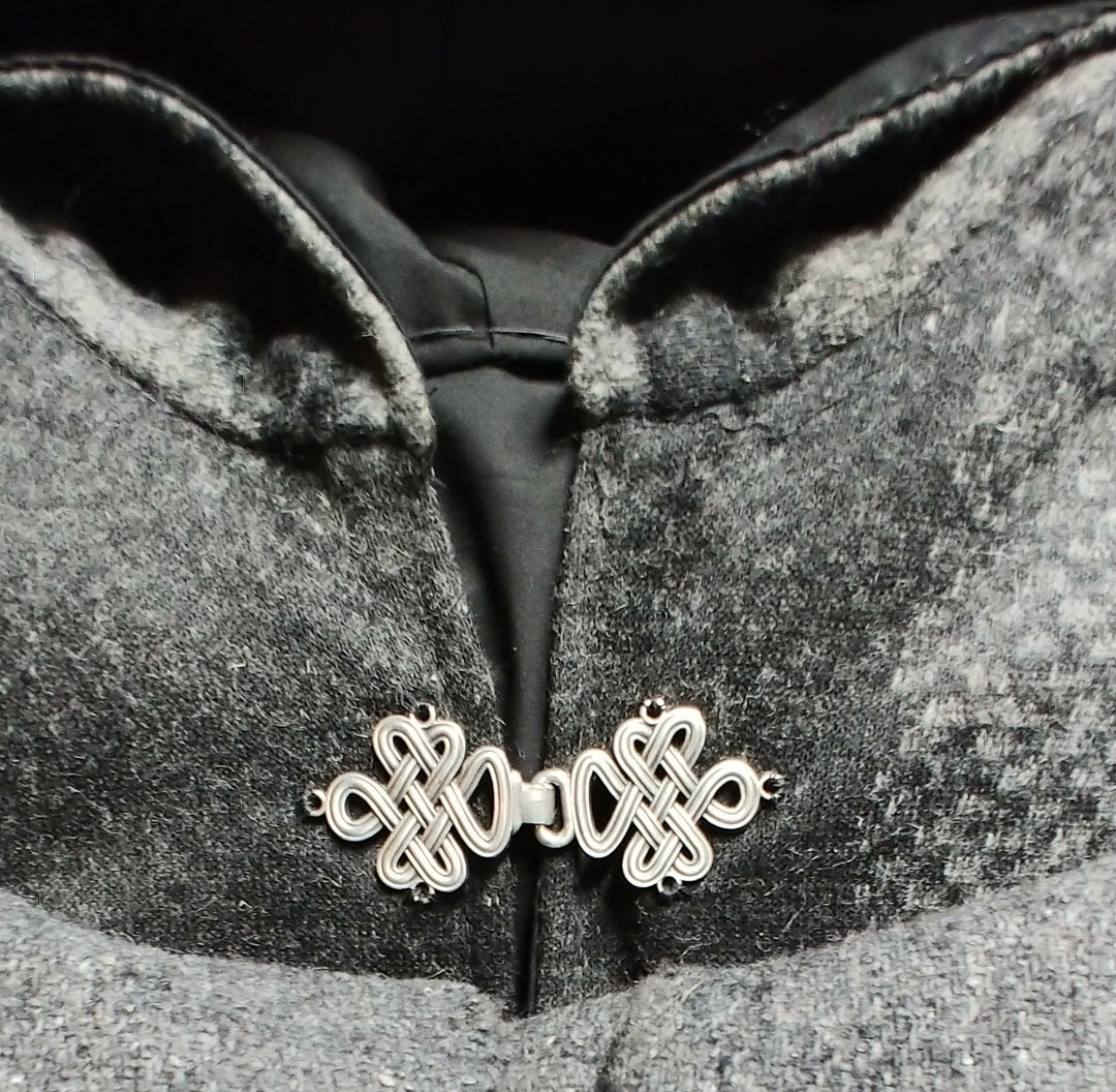 Celtic Knot Cloak Clasp-sew to You Favorite Garment - Etsy