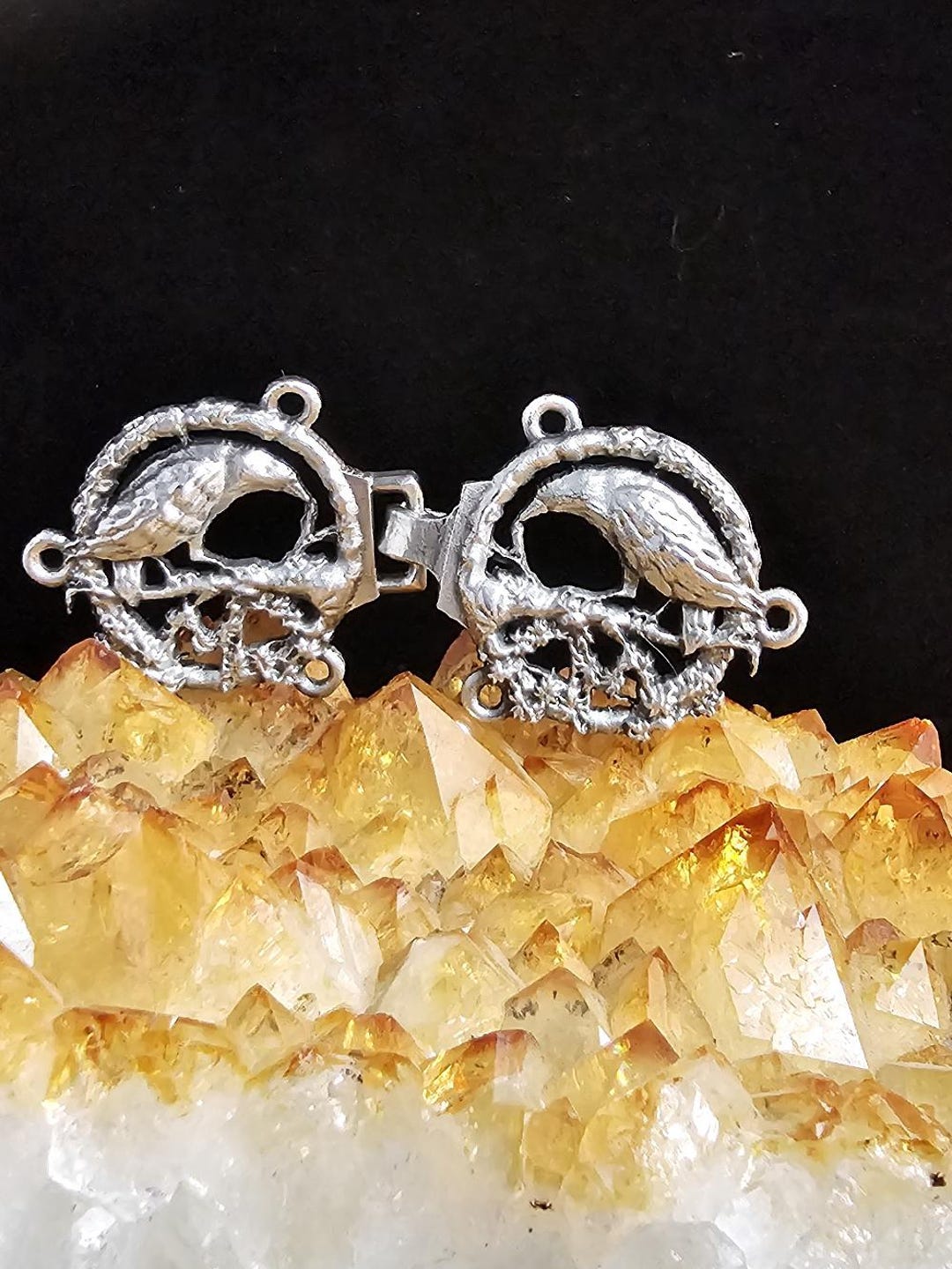 Raven Sew-in Pewter Cloak Clasp 3 Inch Length - Etsy