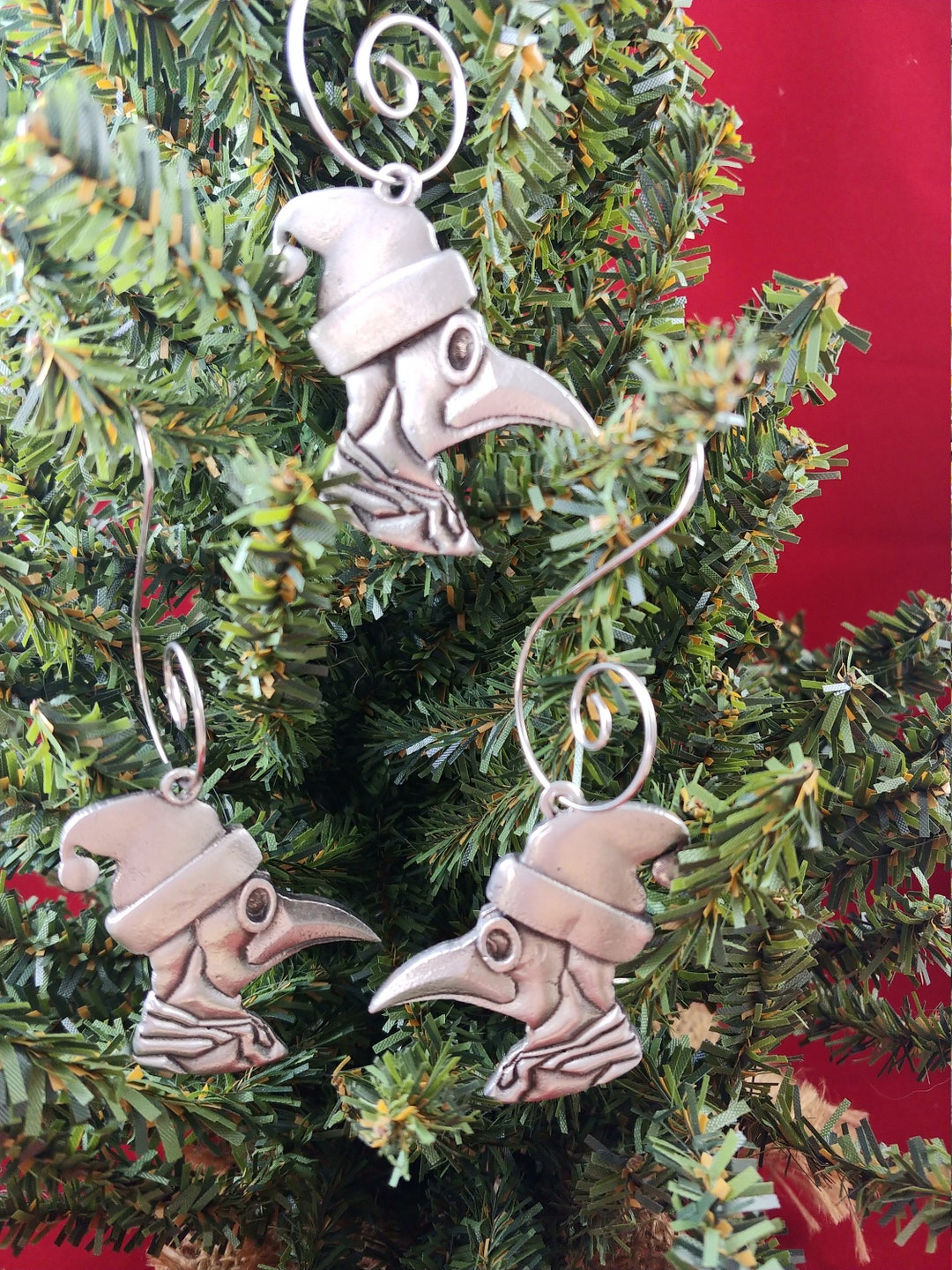 Plague Doctor Christmas Ornament Set of 3 - Etsy