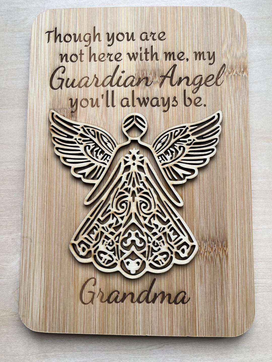 Memorial Guardian Angel Gift / Sympathy / in Loving Memory Grandma ...