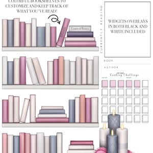 Bookish Digital Stickers: Reading Journaling, Planner (goodnotes ...