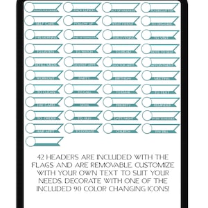 Color Changing Planning Widgets and Icons - Etsy