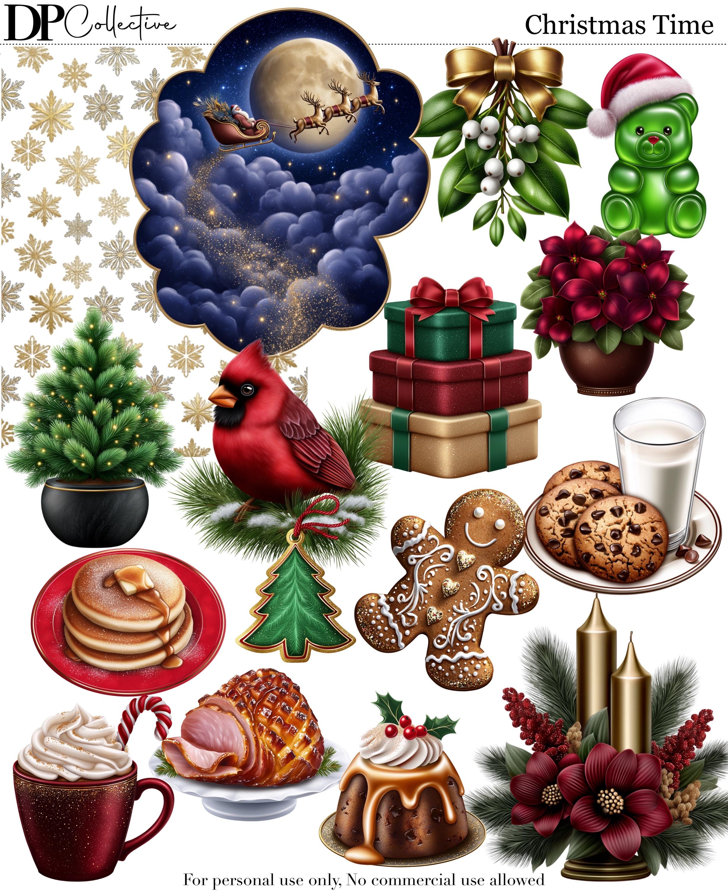 Christmas Time – Digital Planning Sticker Pack | 60 PNG Stickers ...