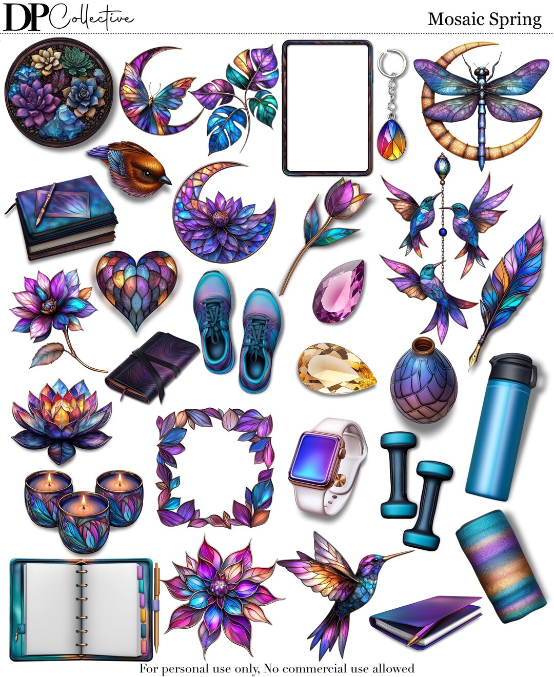 Mosaic Spring - Etsy