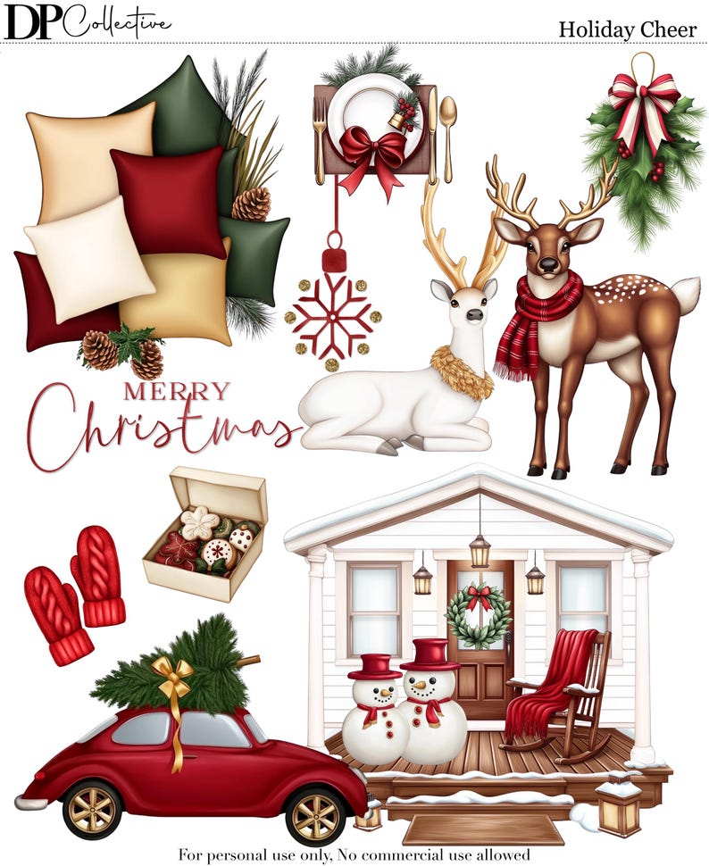 Pegatinas digitales Holiday Cheer: Planificador de Navidad (Goodnotes ...