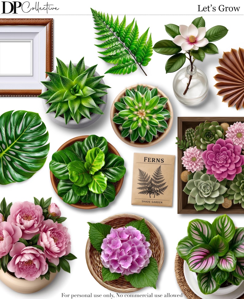 Let’s Grow – Digital Sticker Pack | 85 PNG Stickers + Noteful Sticker ...
