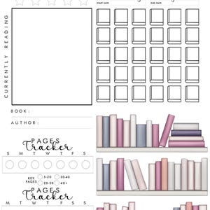 Bookish Digital Stickers: Reading Journaling, Planner (goodnotes ...