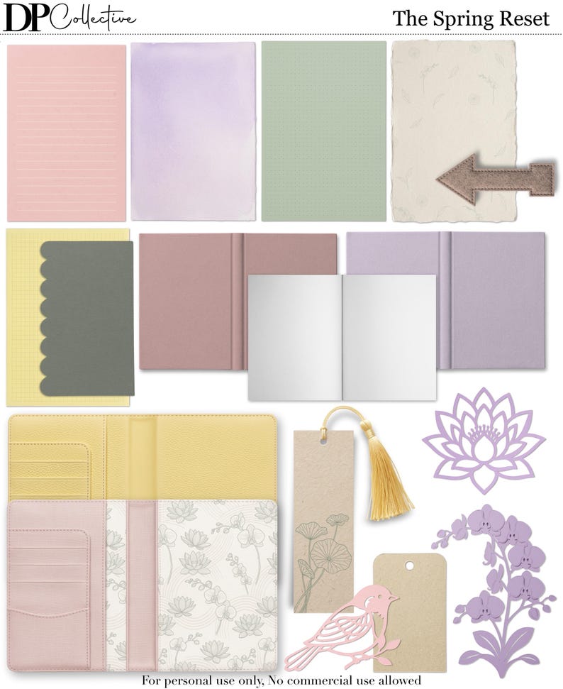 The Spring Reset – Self Care Digital Sticker Pack — Spring Theme (118 ...