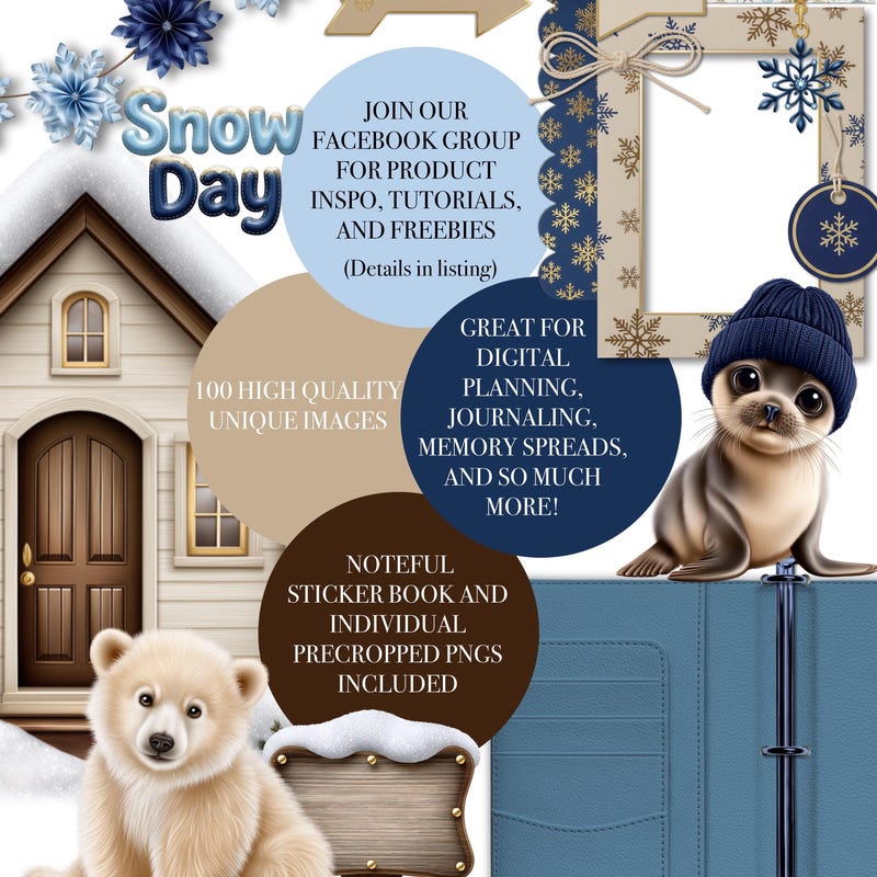 Cozy Sticker Scene - Etsy