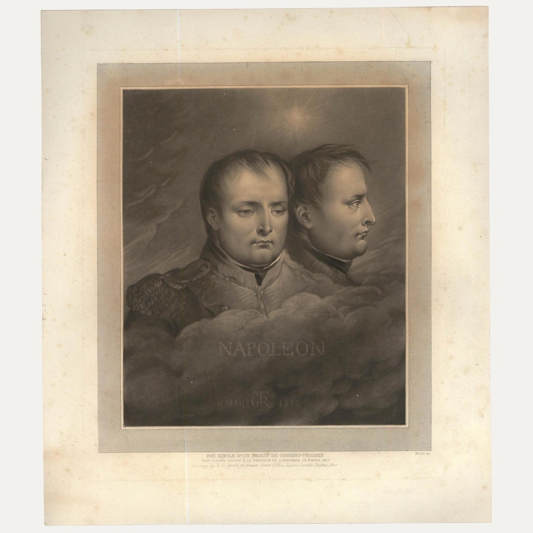 George Maile After Girodet-trioson - 1812 Engraving, Napoleon Original ...