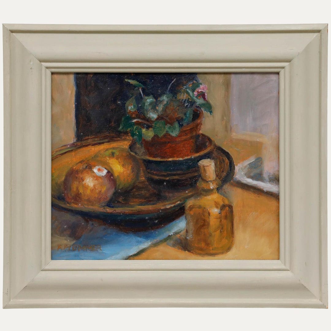 Pauline Plummer (b.1933) - Framed Contemporary Oil, Egremont Russets ...