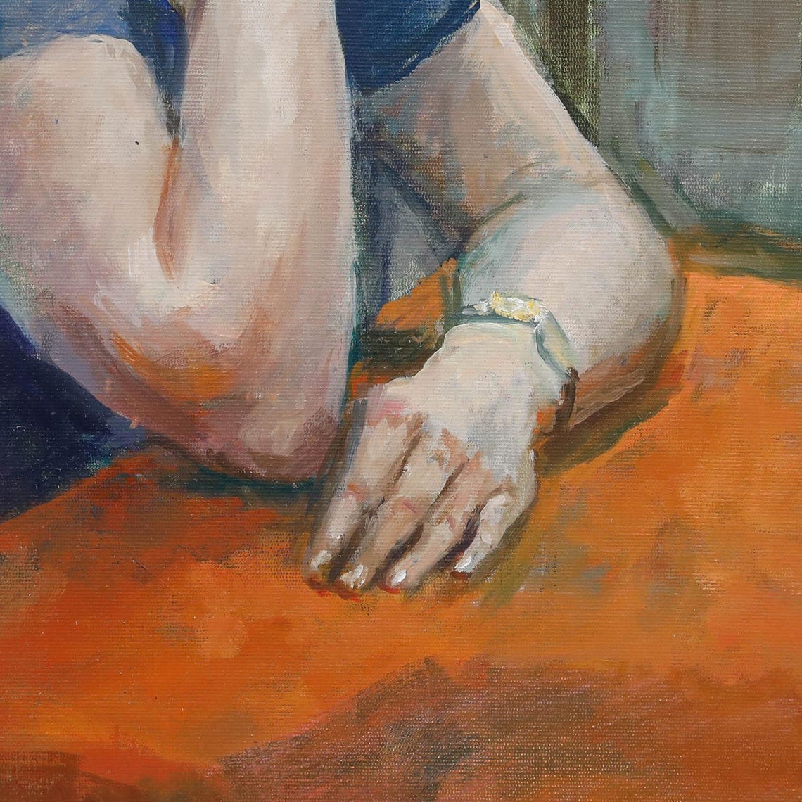 Pauline Plummer (b.1933) - 20th Century Oil, Melanie and the Orange ...