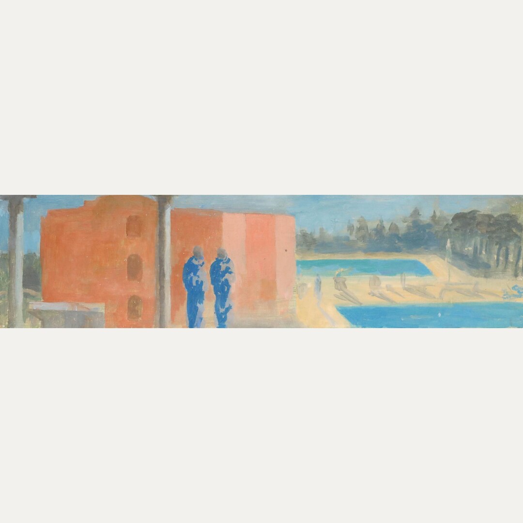 Bernadette Kelly (b.1933) - 20th Century Oil, Poolside Shade Original ...