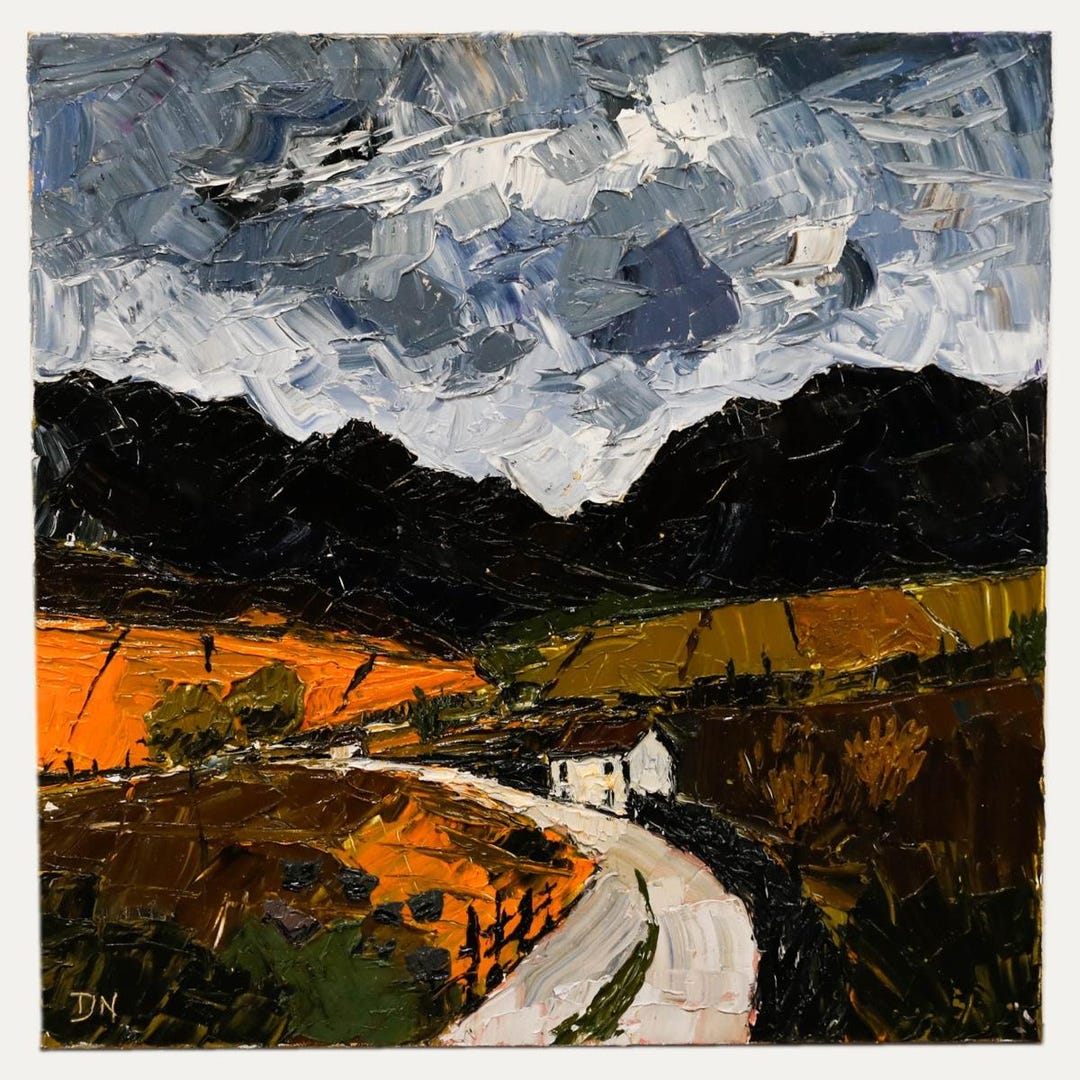 Daniel Nichols - Contemporary Oil, Cottage in the Valley Original ...
