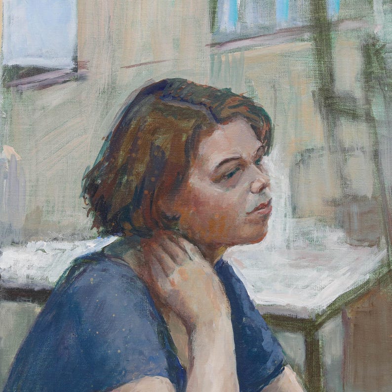 Pauline Plummer (b.1933) - 20th Century Oil, Melanie and the Orange ...