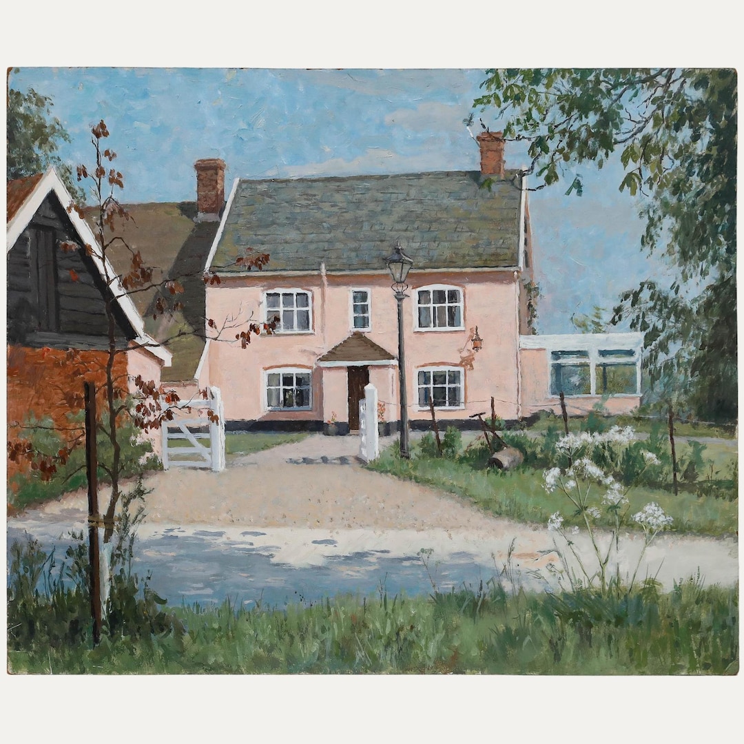 Pauline Plummer (b.1933) - 20th Century Oil, Farm at Horham Original ...