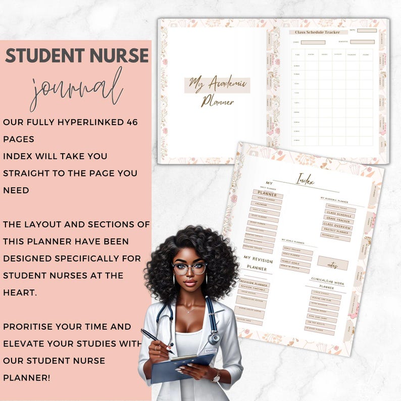 Student Nurse Planner, PLR MMR Undated Medical School Journal, 2025 ...