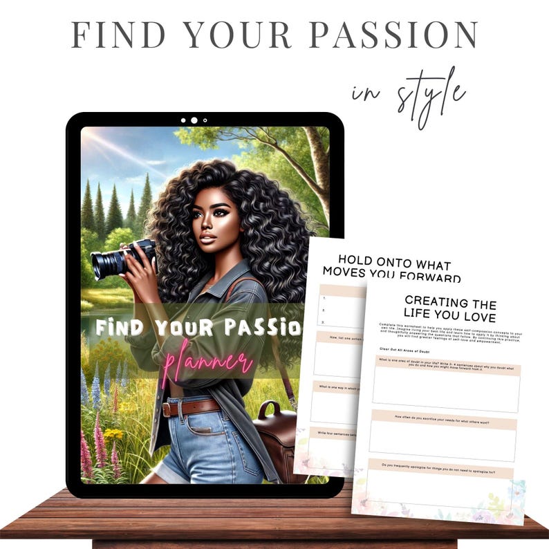 PLR Digital Planner Find Your Passion Journal With Master Resell Rights ...
