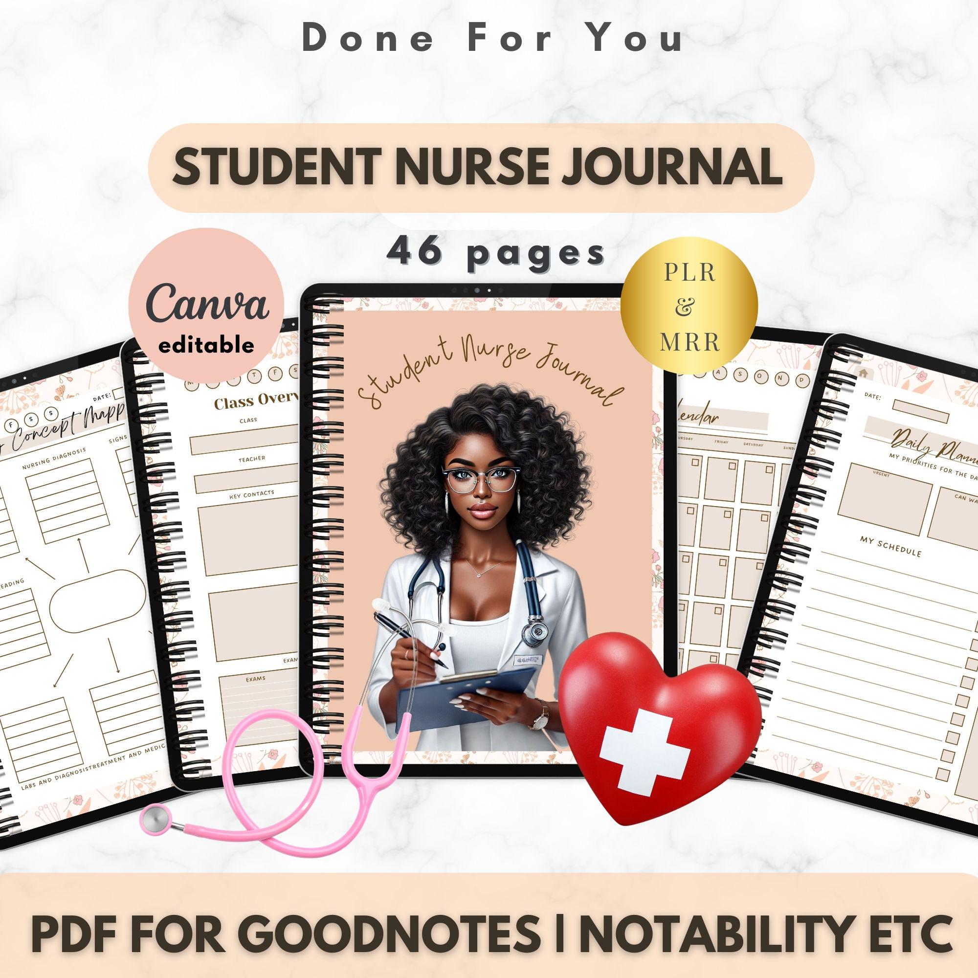 Student Nurse Planner, PLR MMR Undated Medical School Journal, 2025 ...