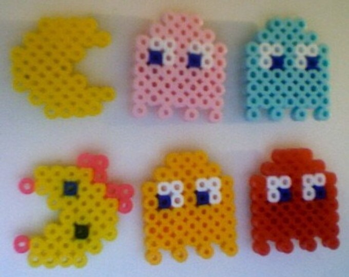 Mini Pacman Magnet Set (6 Pieces) - Etsy