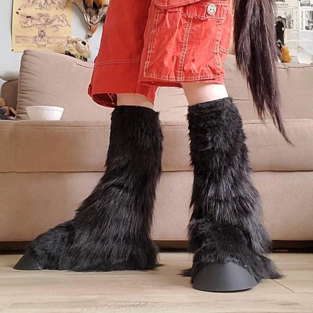 Flexible Lace-on Horse Hoof/hooves - for Regular Shoes for Cosplay and ...