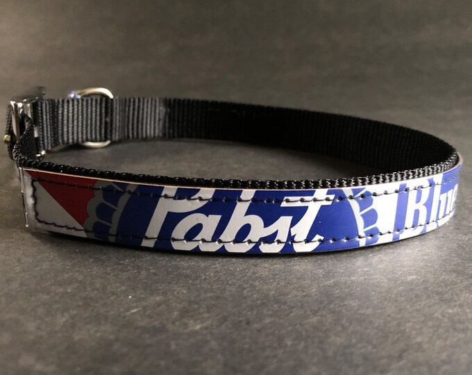 Medium Pabst Blue Ribbon Beer Dog Collar - Etsy