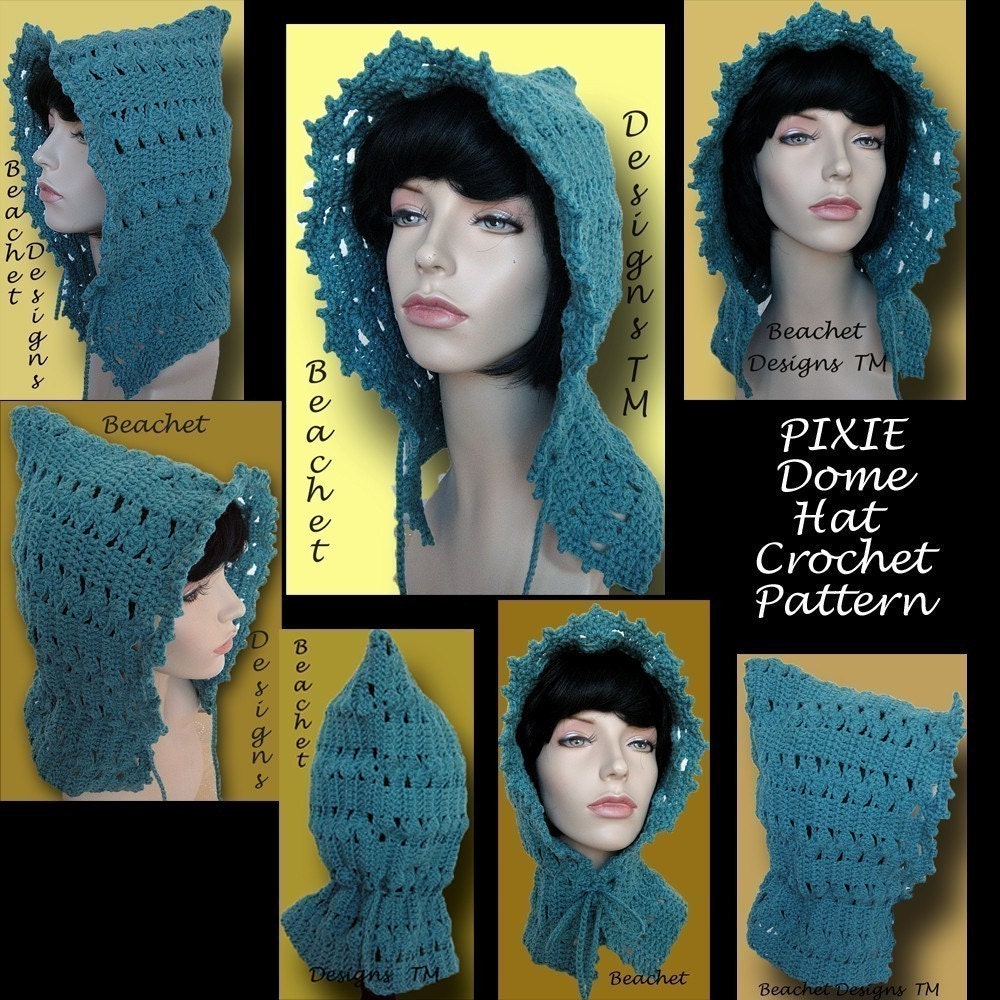 Pixie Crochet Hat Pattern PDF - Etsy