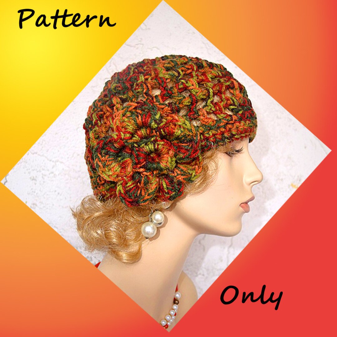 Cloche Crochet Hat Pattern PDF - Etsy