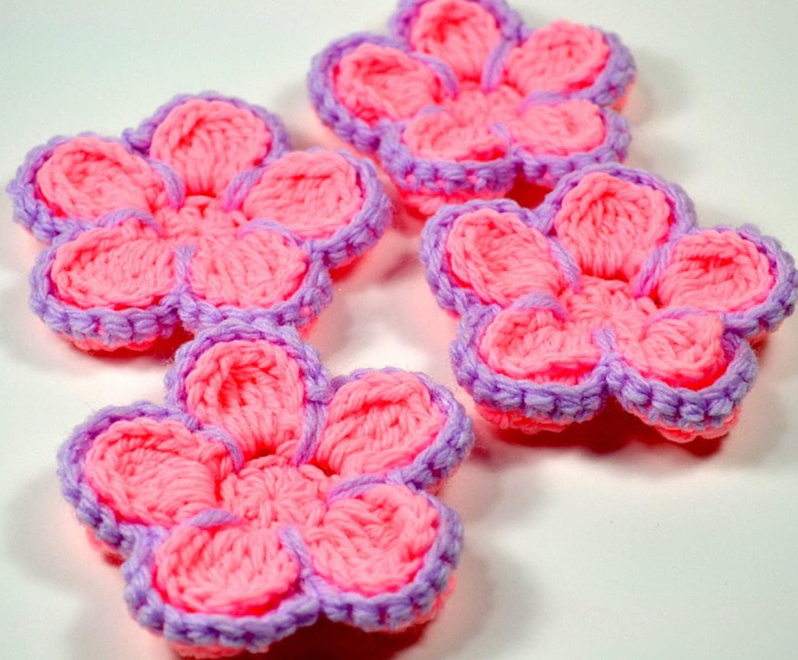 LARGE Crochet Flowers /10 Flower Patterns /14 Variations /easter ...