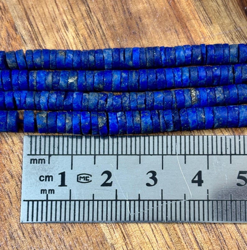 Lapis MATTE FINISH Heishi 4.5mm Beads Whole Strand - Etsy