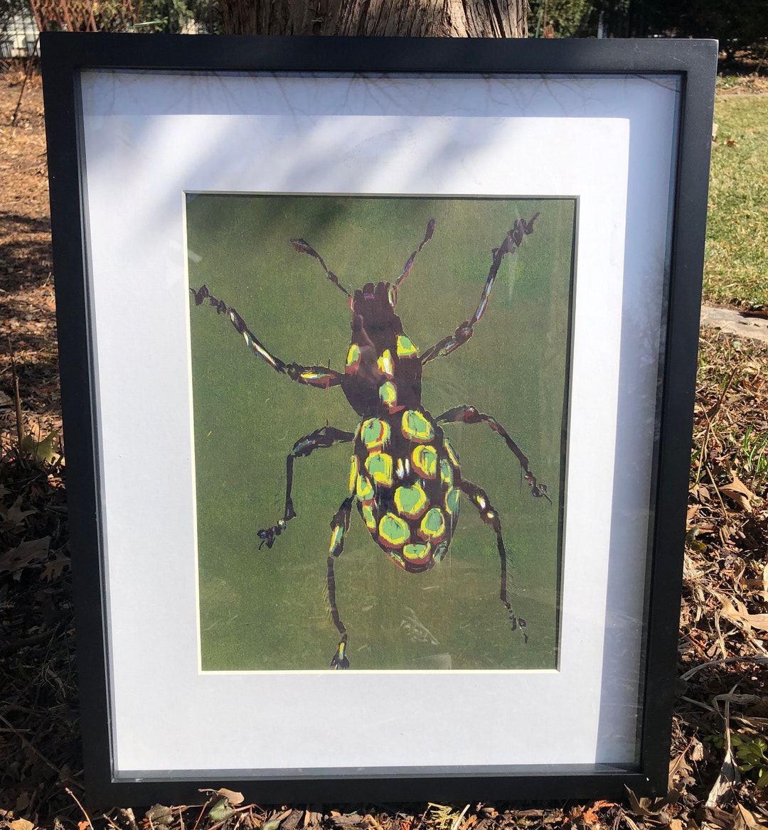 I Love Bugs Reductive Wood Block Print - Etsy