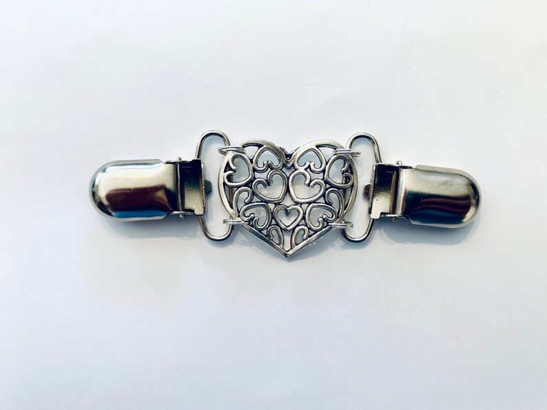 HEART #11 Metal Cinch Belt - Ladies Dress Clip for Women - Silver READY ...