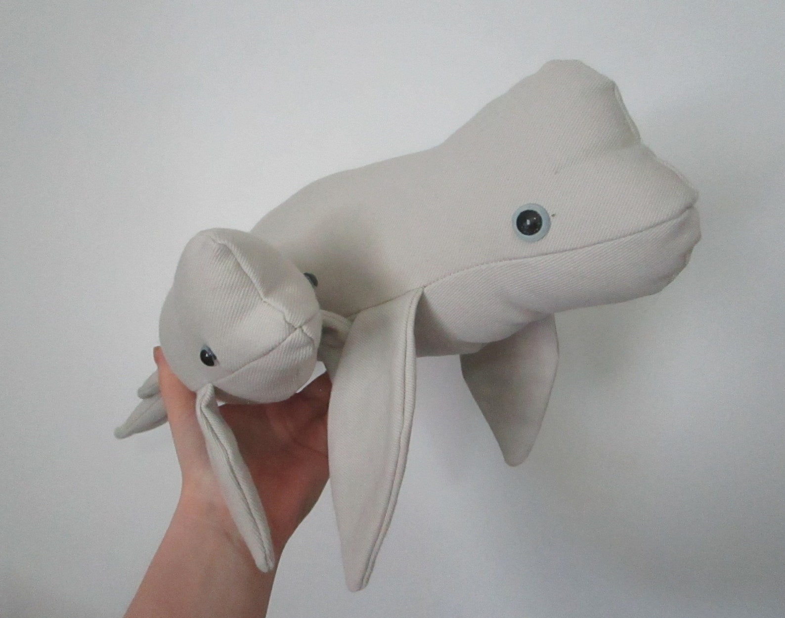 Pattern: Upcycled Denim Beluga Whale PDF PATTERN ONLY - Make Your Own ...