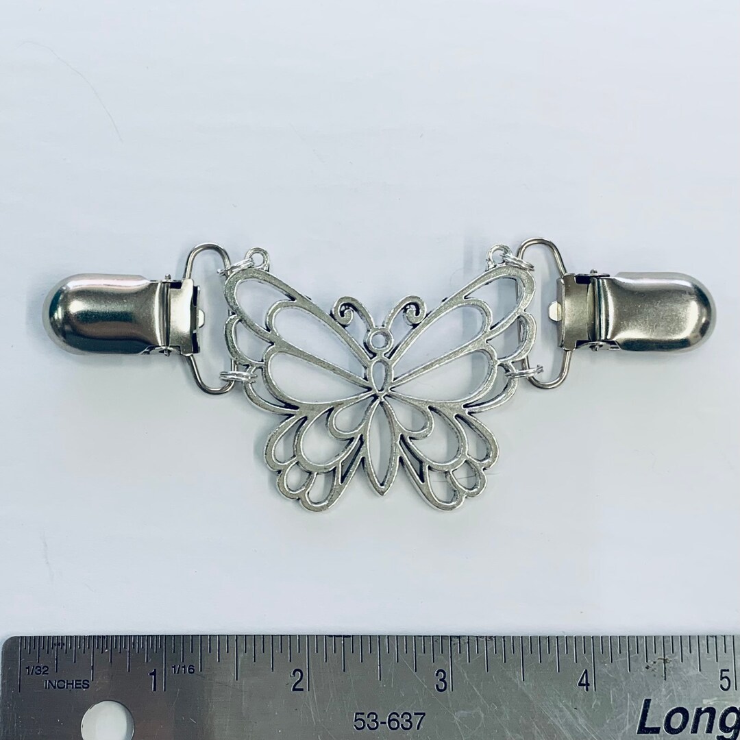 Large BUTTERFLY #28 Metal Cinch Belt - Ladies Dress Clip for Women ...