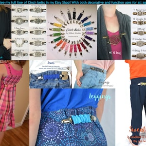 Large BUTTERFLY #28 Metal Cinch Belt - Ladies Dress Clip for Women ...