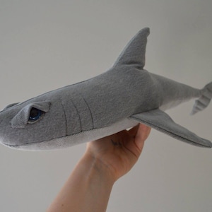 Pattern: Upcycled Denim Shark PATTERN ONLY - Make Your Own Shark From ...