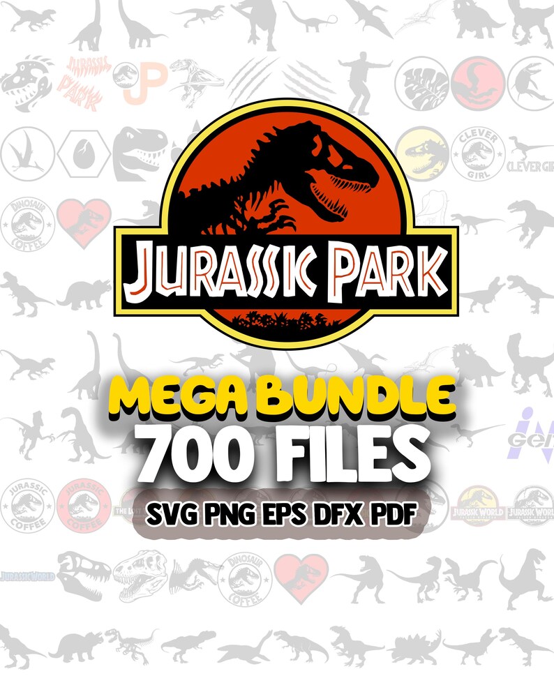 Jurassic Park SVG File, Jurassic World Park, Dinosaur Svg Bundle ...