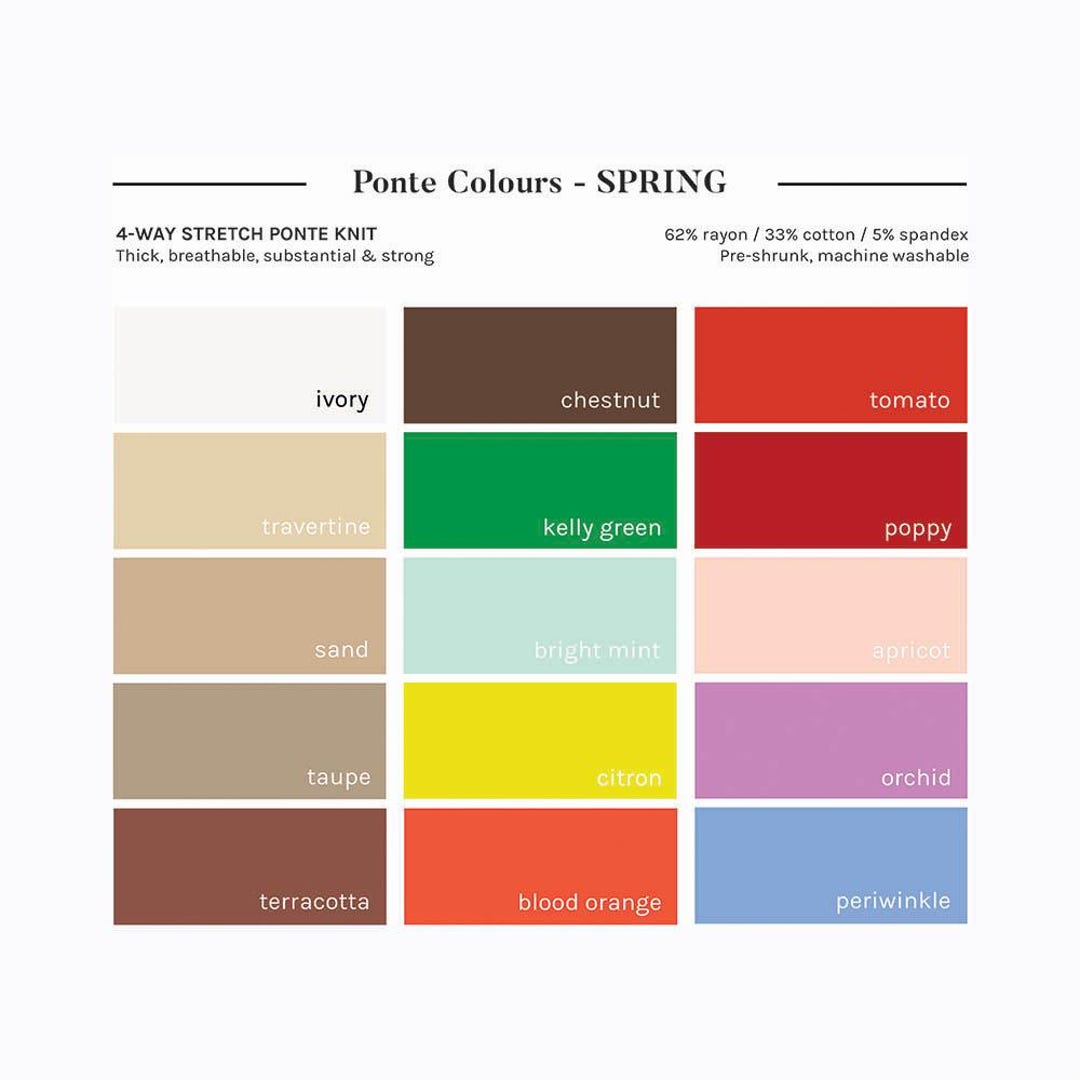 Colour Analysis Swatches - True Spring Palette - Etsy