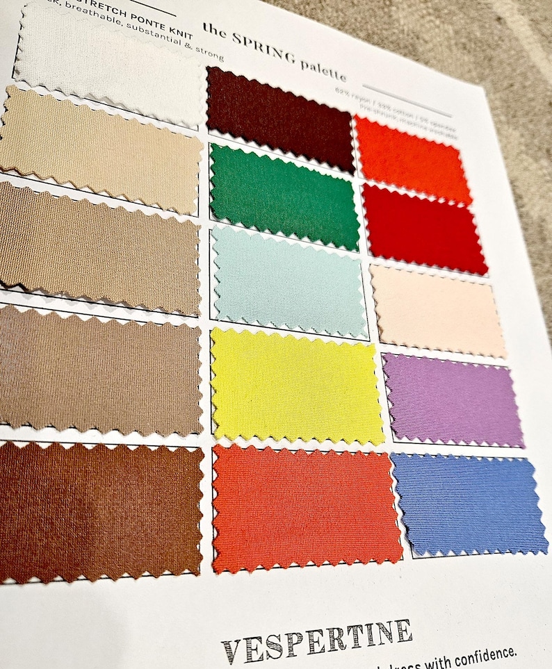 Colour Analysis Swatches - True Spring Palette - Etsy