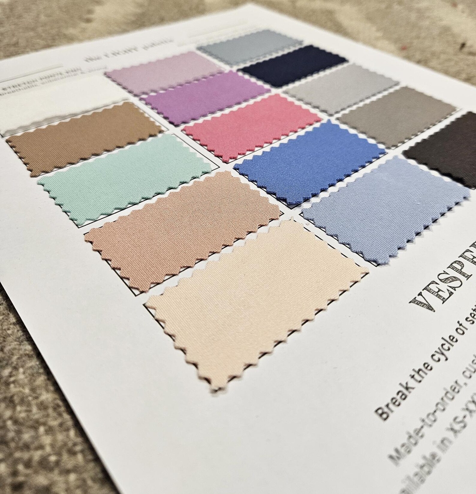 Colour Analysis Swatches - Light Palette - Etsy
