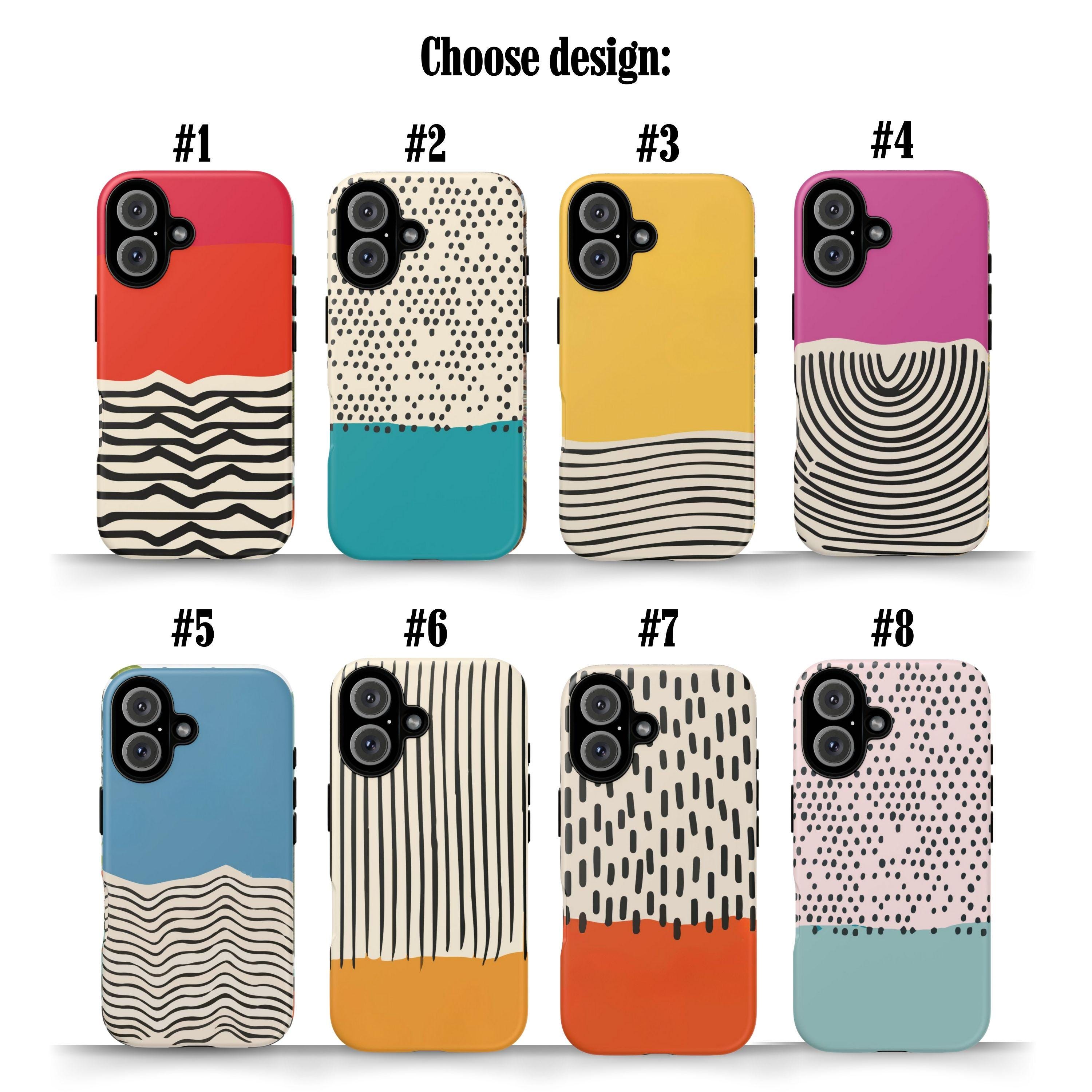 Retro Pattern Phone Case Colorful 70s Aesthetic iPhone 17 16 15 14 Pro ...