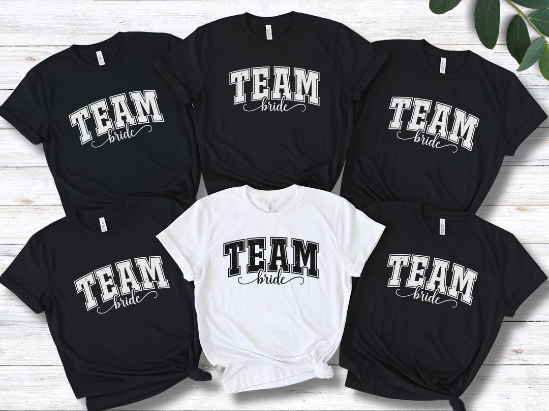 TEAM Bride T-shirt, Bachelorette Party Shirt, Bride Crew Shirt, Bridal ...