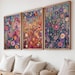 Gustav Klimt Purple Wildflower Art Print Poster Botanical Gold ...