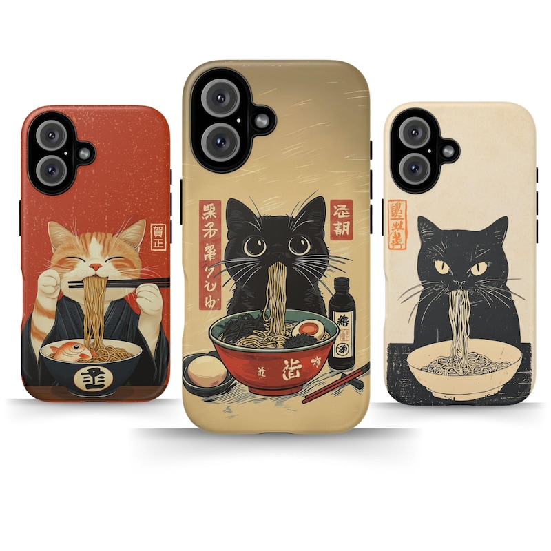 Ramen Cat Cases iPhone - Etsy