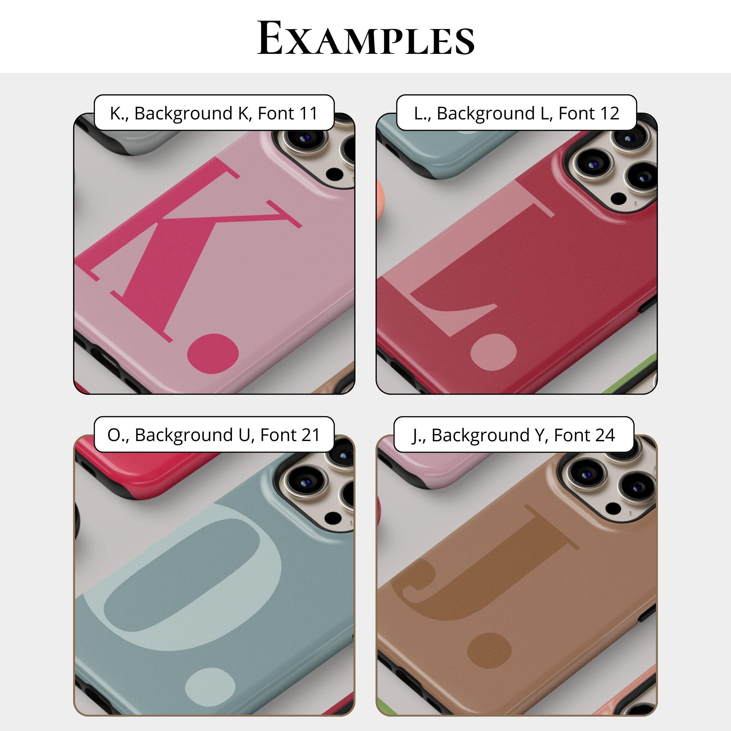 Personalized Initial Phone Case Custom Name iPhone 17 16 15 14 Pro Max ...