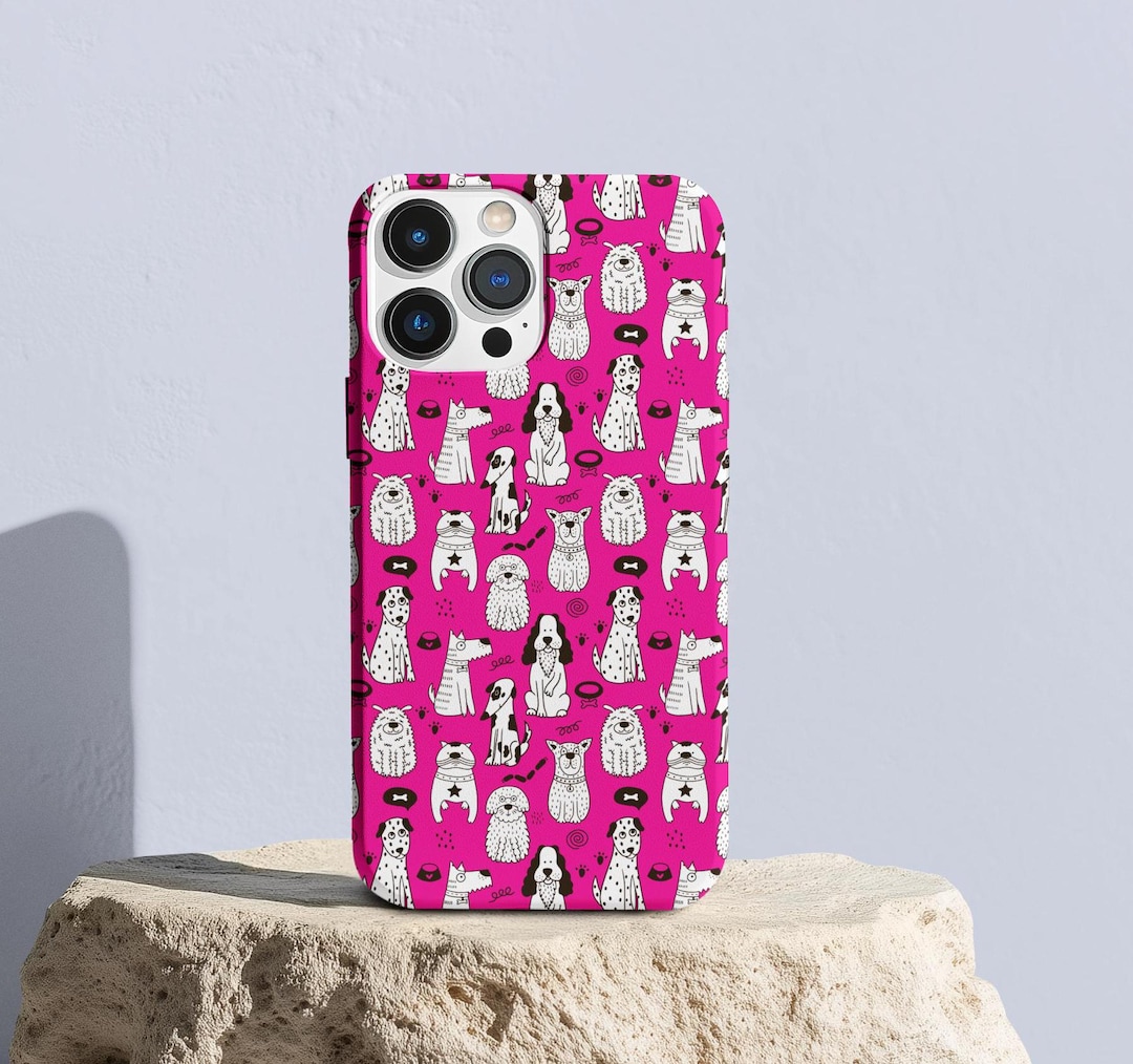 Phone Case for Dog Lovers Cute Print Pattern Tough Case for iPhone ...